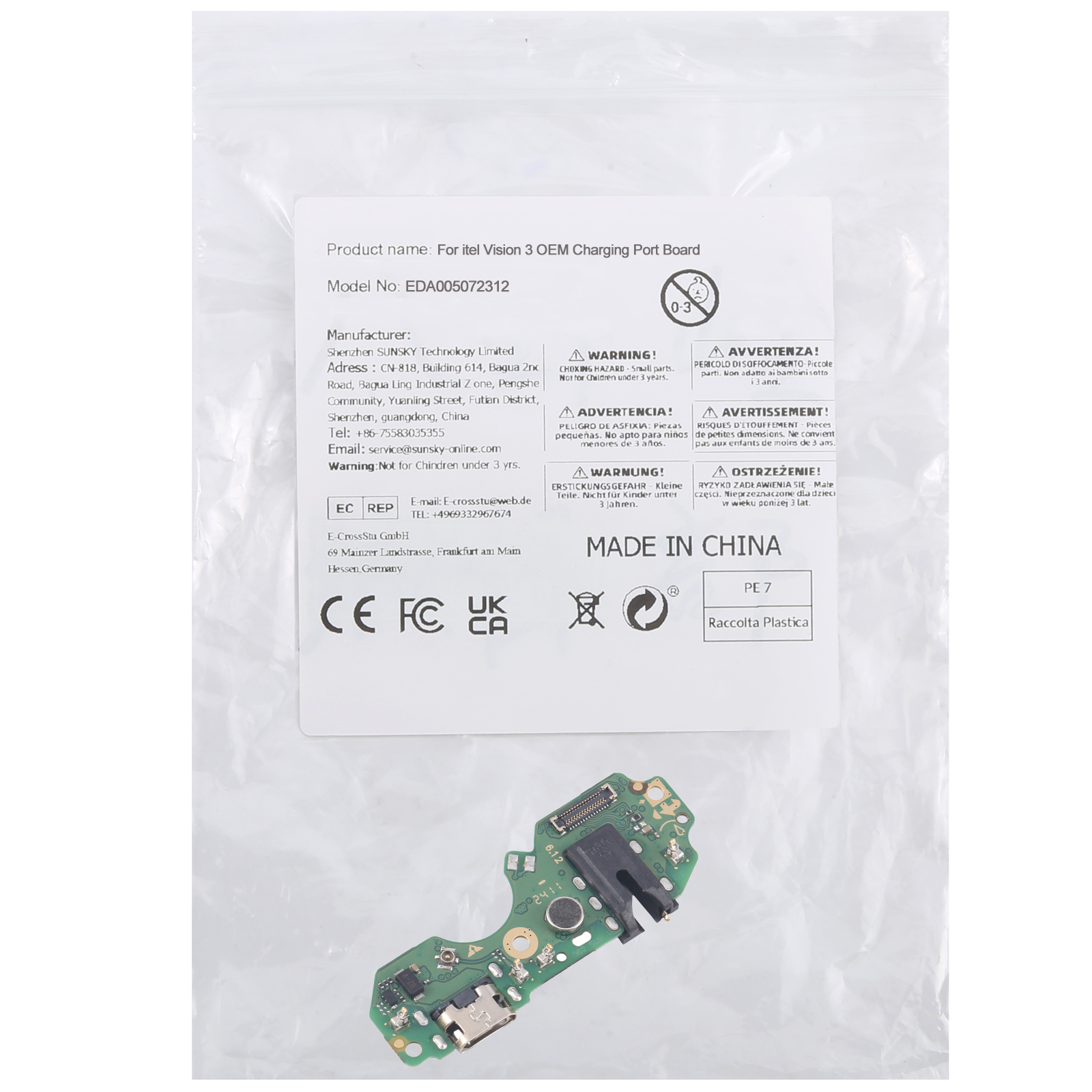 For Tecno Spark 10C KI5K/KI5M OEM Charging Port Board